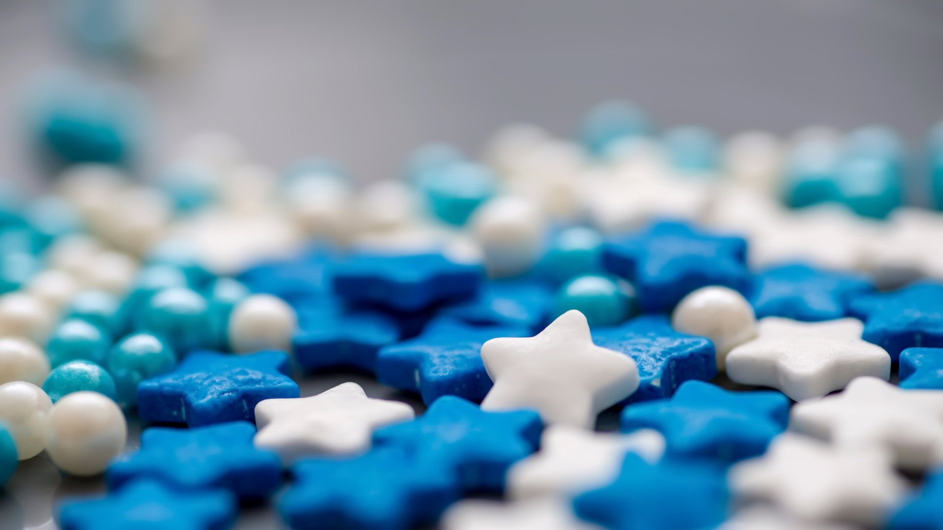 Blurred Blue & White Star Cascade – Abstract HD Wallpaper | 2048x1152 ...