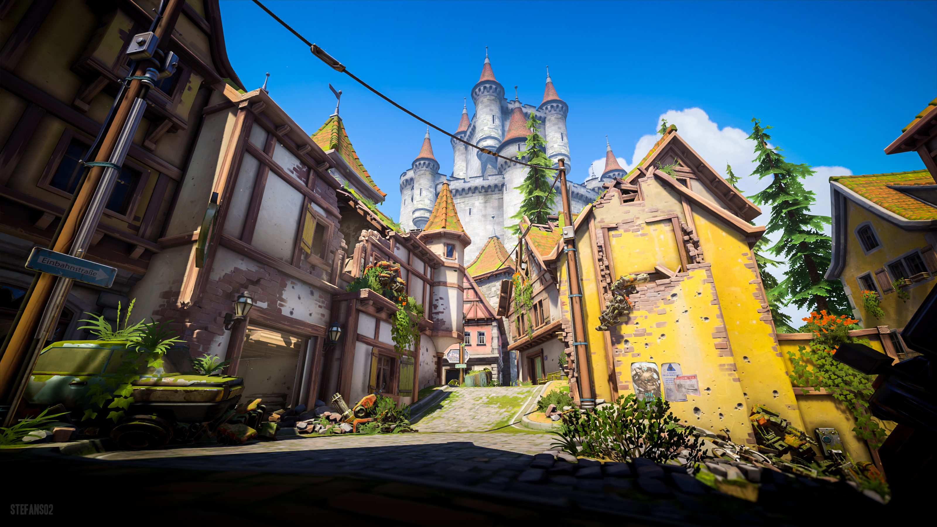Overwatch: Eichenwalde / Town's View by StefanS02
