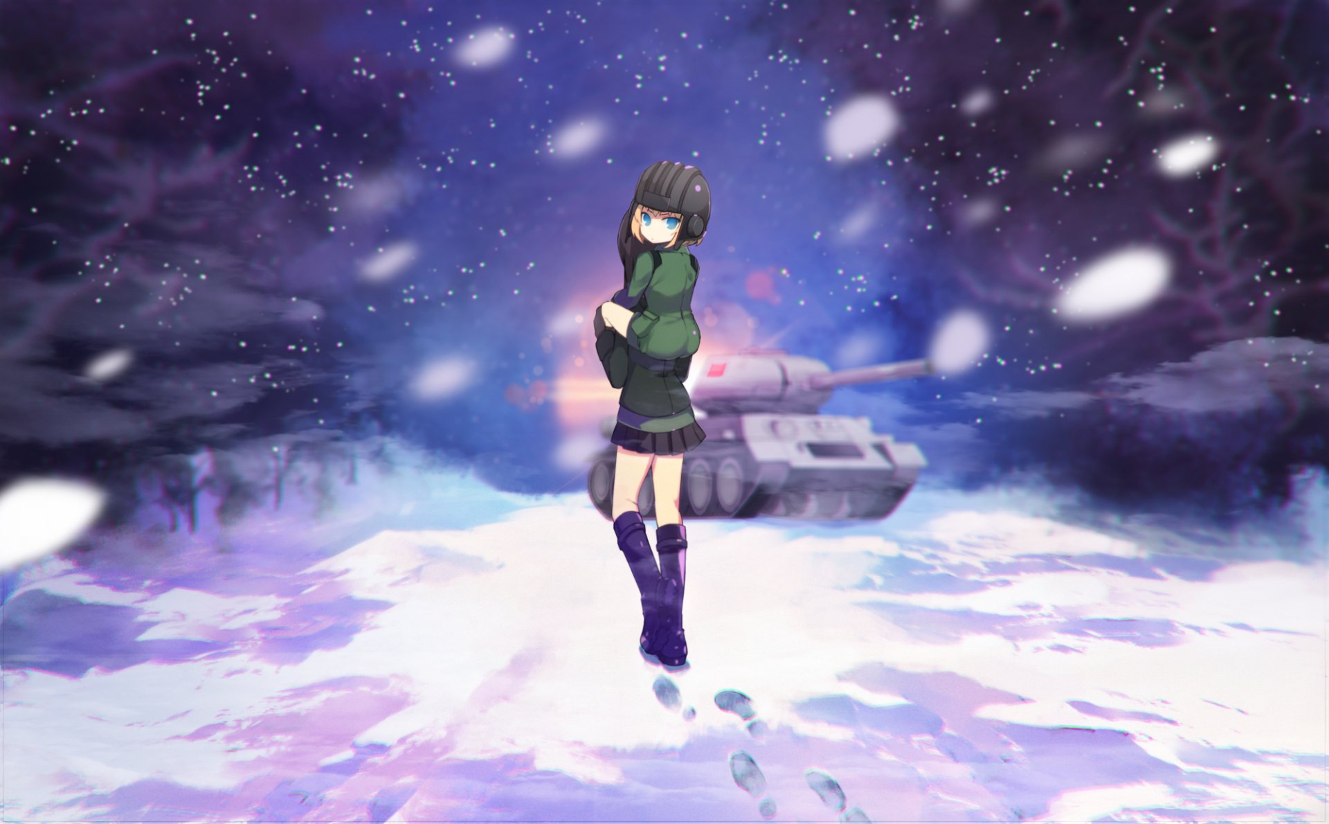 Girls und Panzer: Winter Night HD Anime Wallpaper | 2000x1240 ...