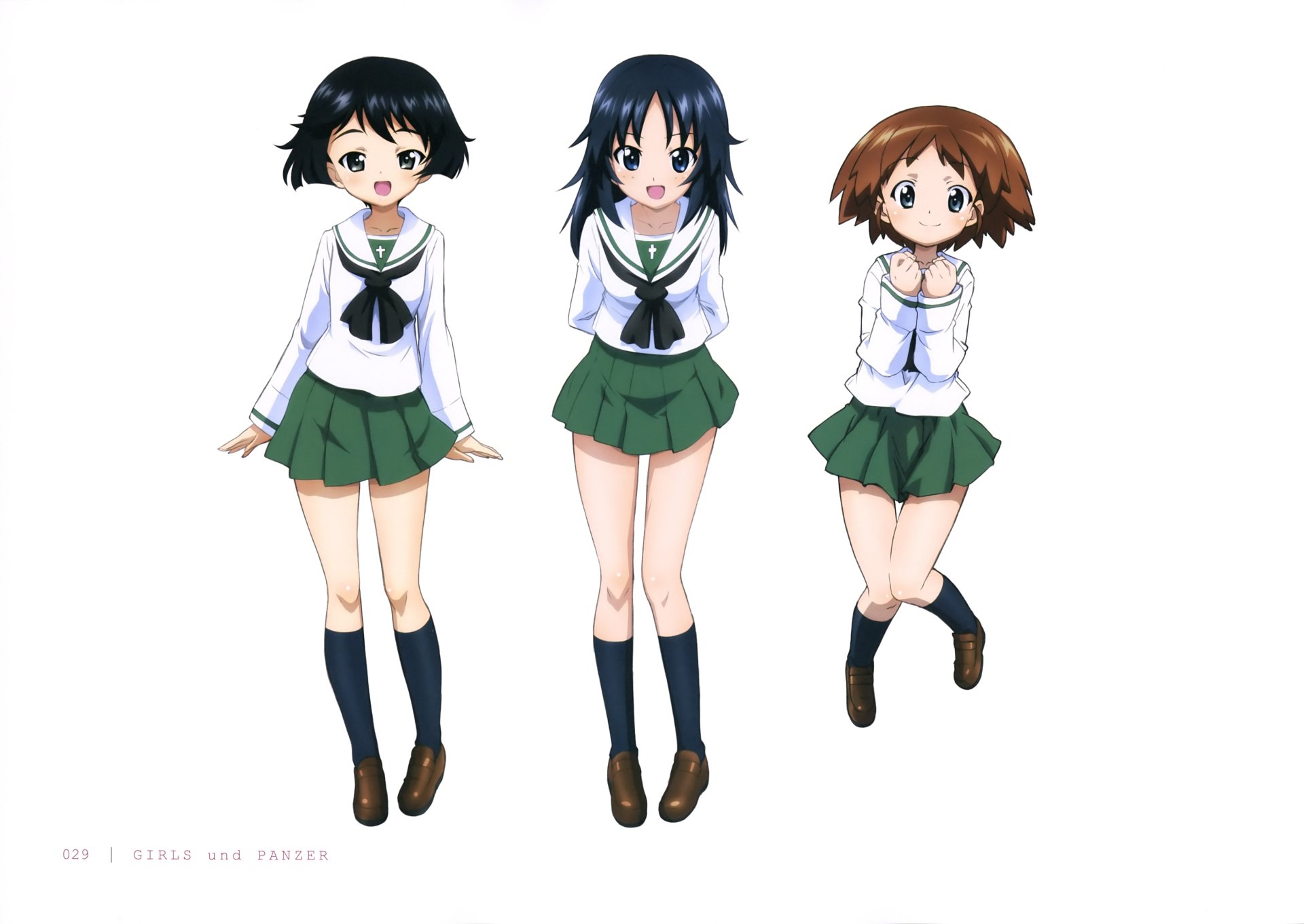 Girls und Panzer - 4K Ultra HD Anime Schoolgirl Trio Wallpaper ...