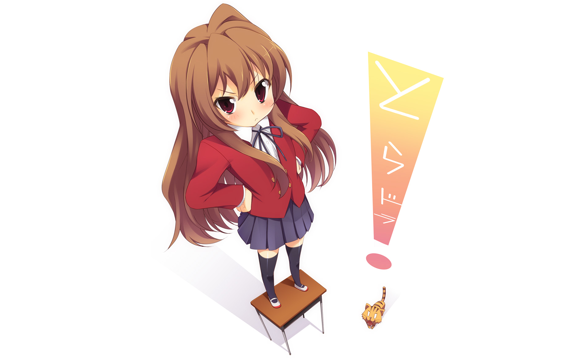 Toradora! HD Anime Wallpaper – Taiga Aisaka's Bold Charm