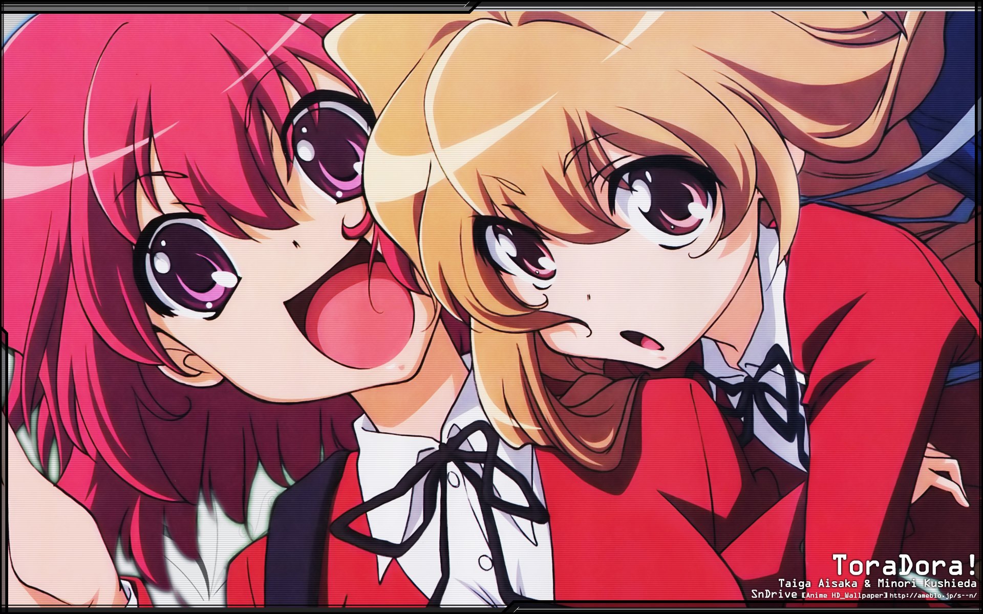 Download Taiga Aisaka Minori Kushieda Anime Toradora! HD Wallpaper