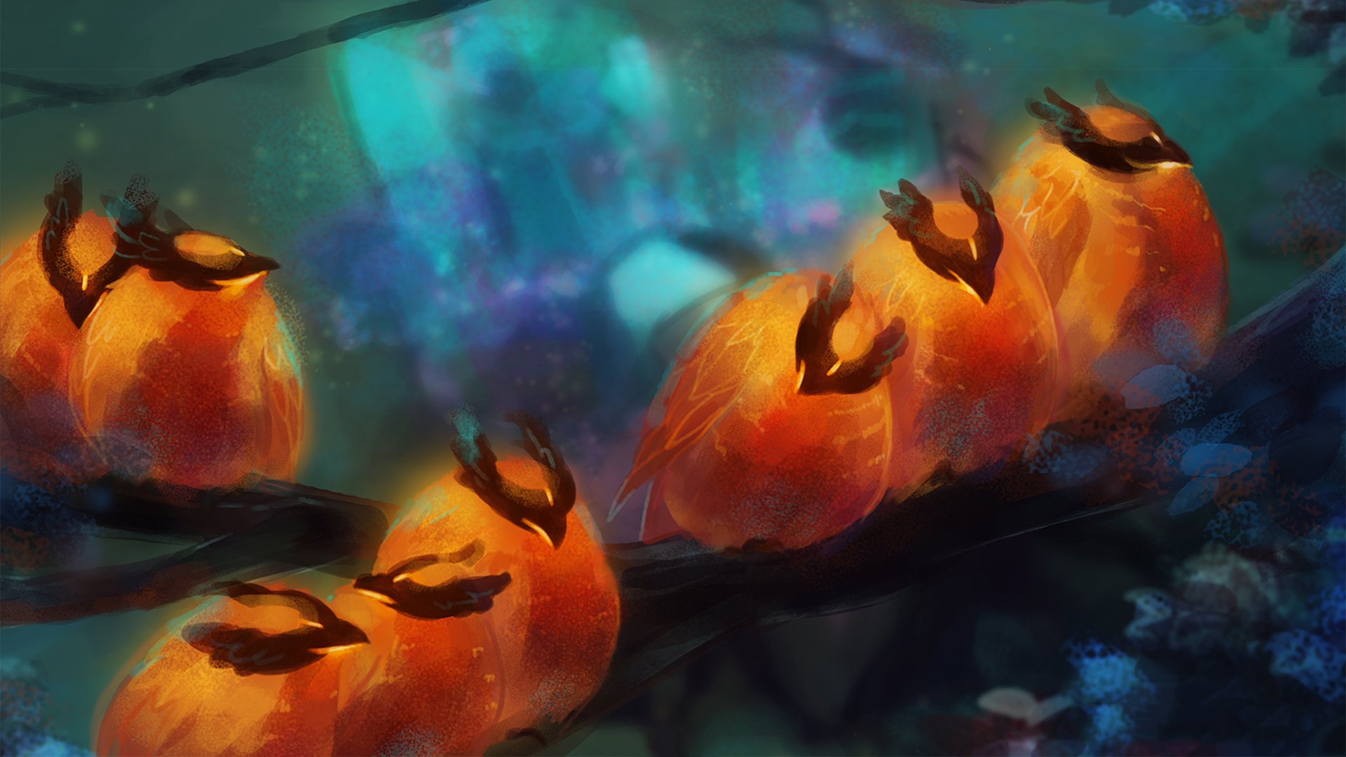 Download Bird Phoenix Video Game DotA 2 HD Wallpaper