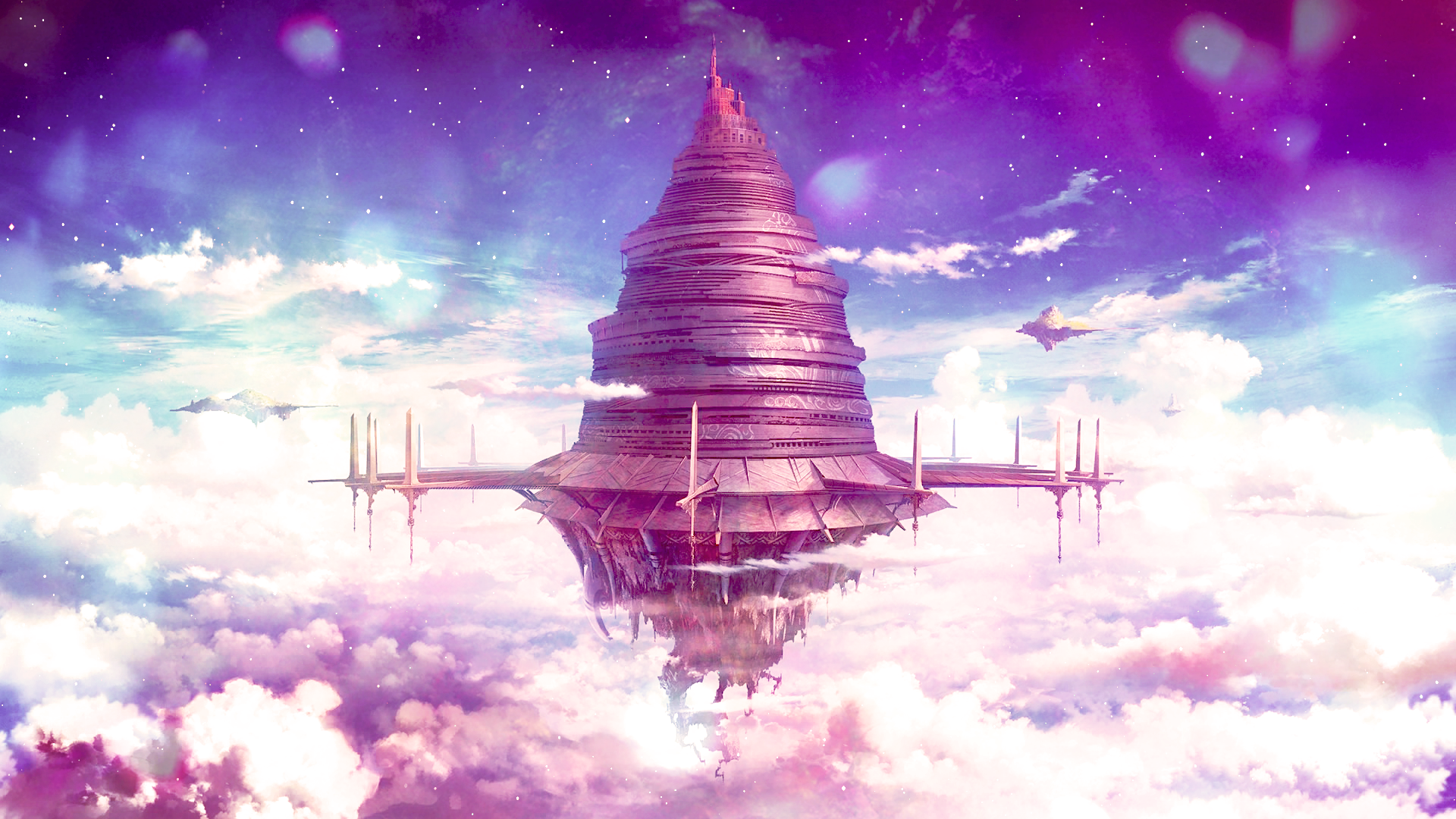 Enchanting Sword Art Online HD Wallpaper: A Dreamy Sky Realm