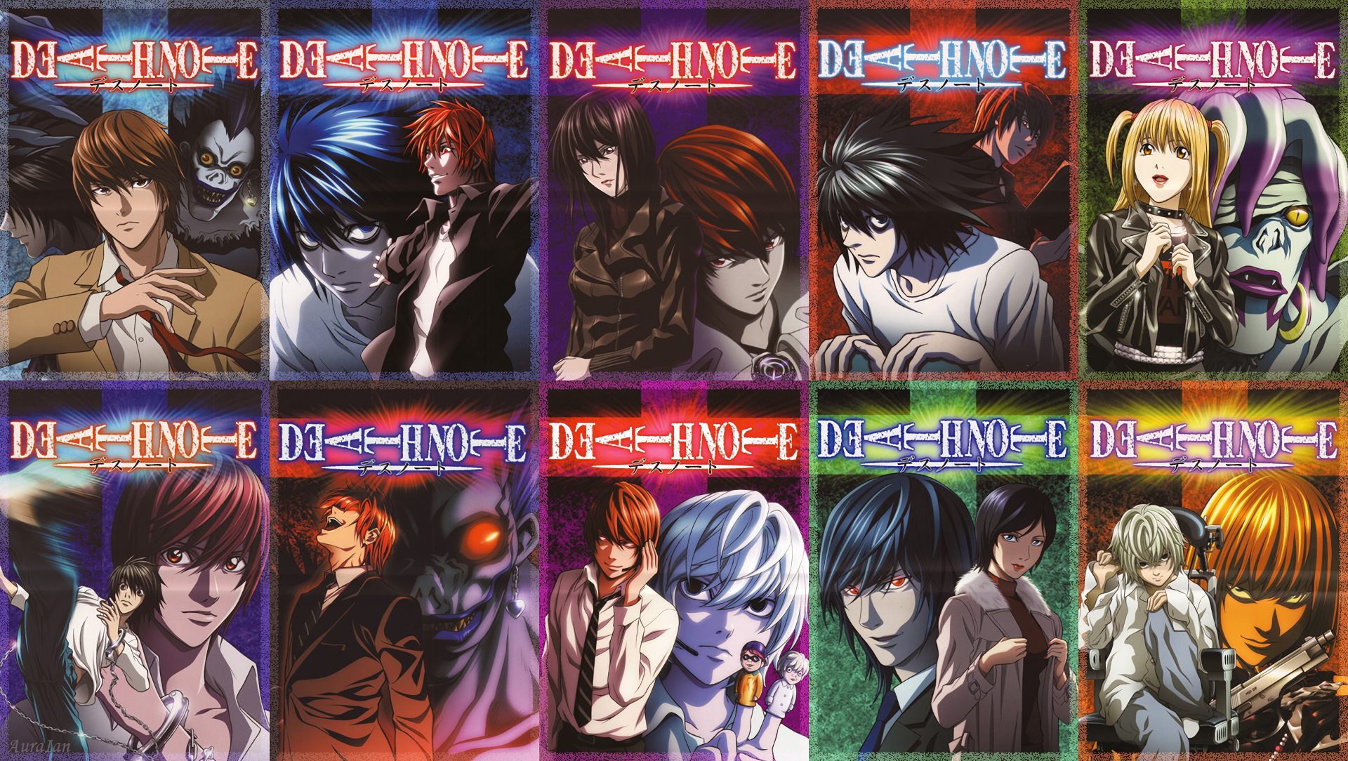 Death Note HD Anime Collage: Iconic Characters in High Definition