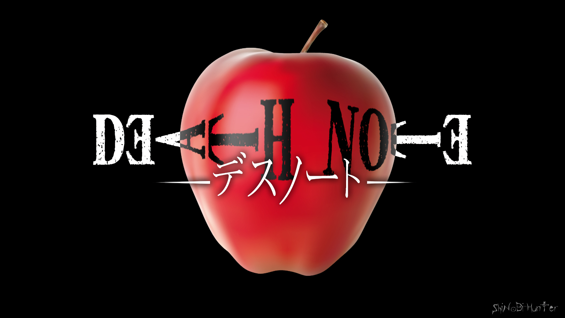 Death Note HD Wallpaper: Dark Apple of Fate
