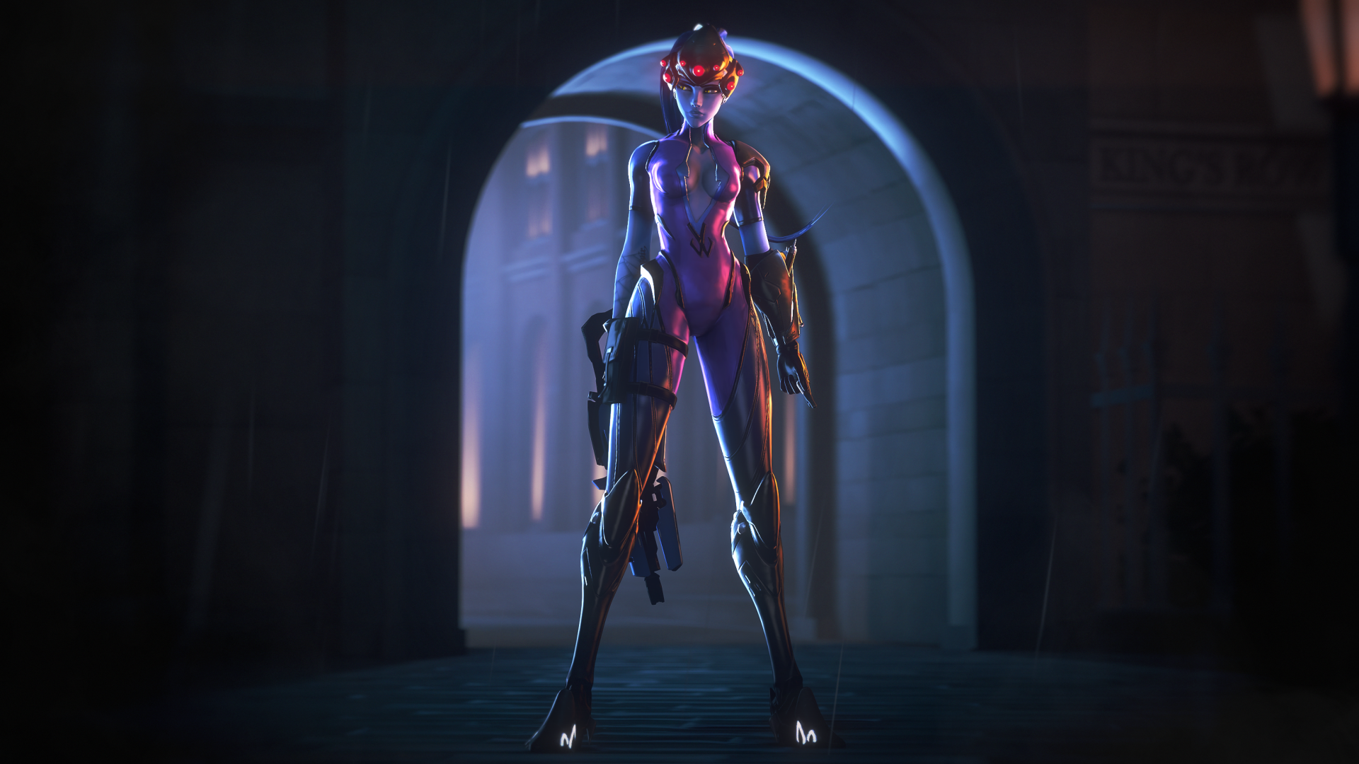 Widowmaker HD Wallpaper: Striking Overwatch Art by Nikita Samartsev ...