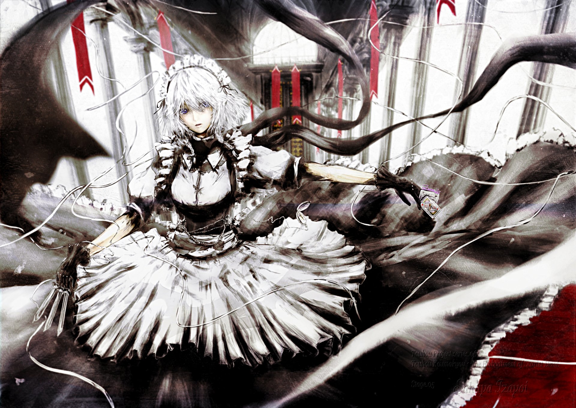 Sakuya Izayoi — Clockwork Maid | Touhou HD Twilight | Time-Braid Sakuya ...