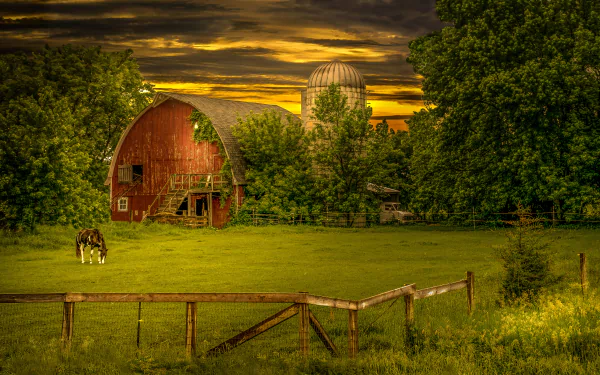 Download Man Made Barn HD Wallpaper