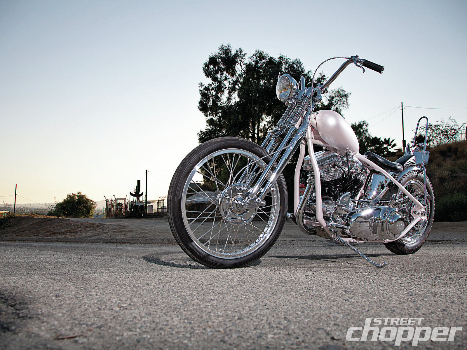 Download Motorcycle Vehicle Chopper Wallpaper