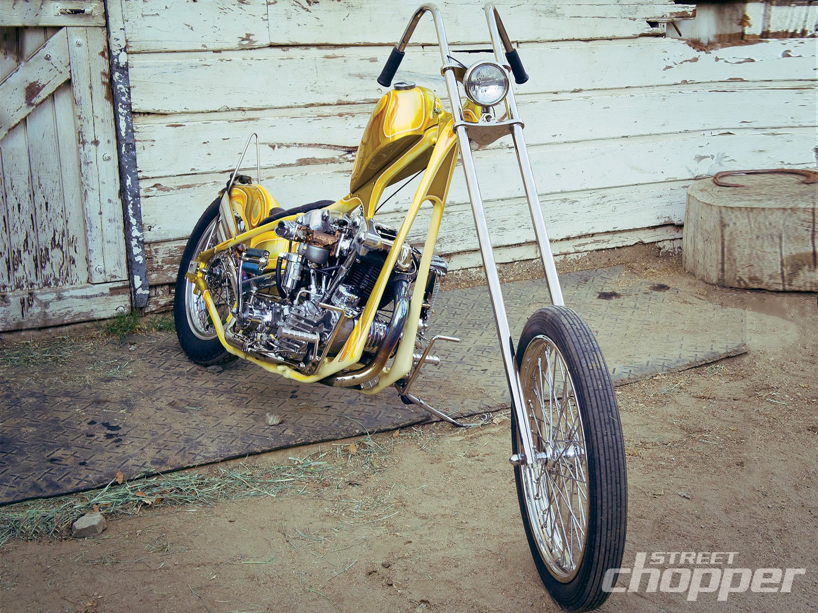Download Motorcycle Vehicle Chopper Wallpaper