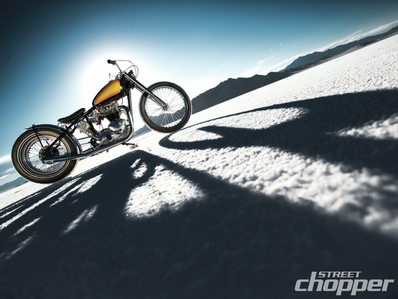 Download Motorcycle Vehicle Chopper Wallpaper