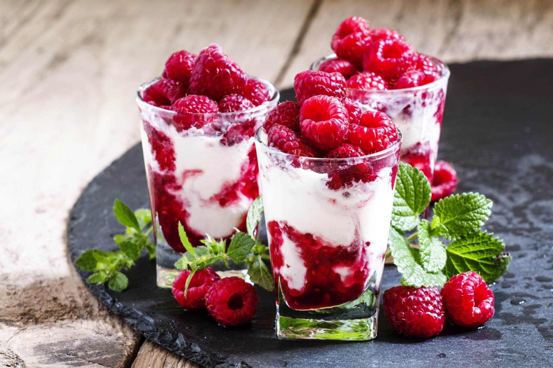 Raspberry Yogurt Delight in 4K Ultra HD – Fresh, Fruity Dessert Bliss