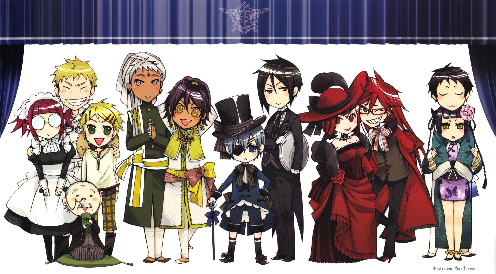Black Butler 4K Ultra HD Anime Wallpaper – Elegant Characters United