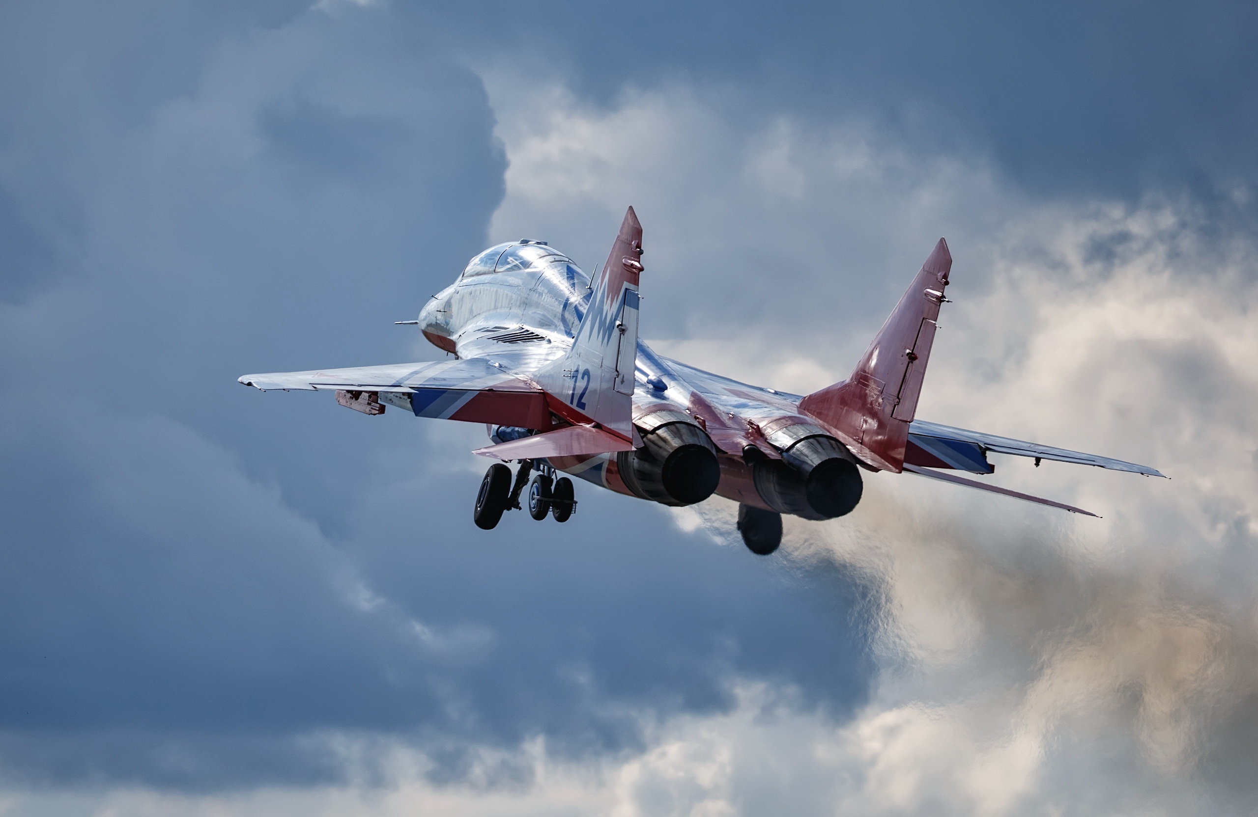 Mikoyan MiG-29 Jet Fighter Soaring High | HD Military Aircraft Wallpaper