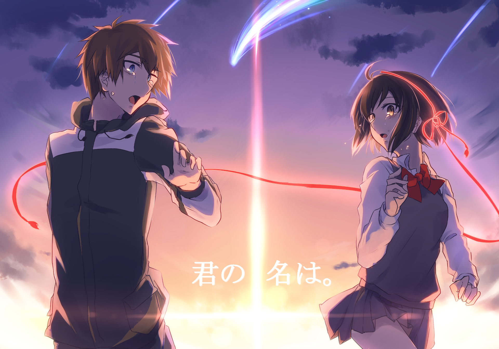 Download Your Name. Taki Tachibana Mitsuha Miyamizu Anime HD Wallpaper