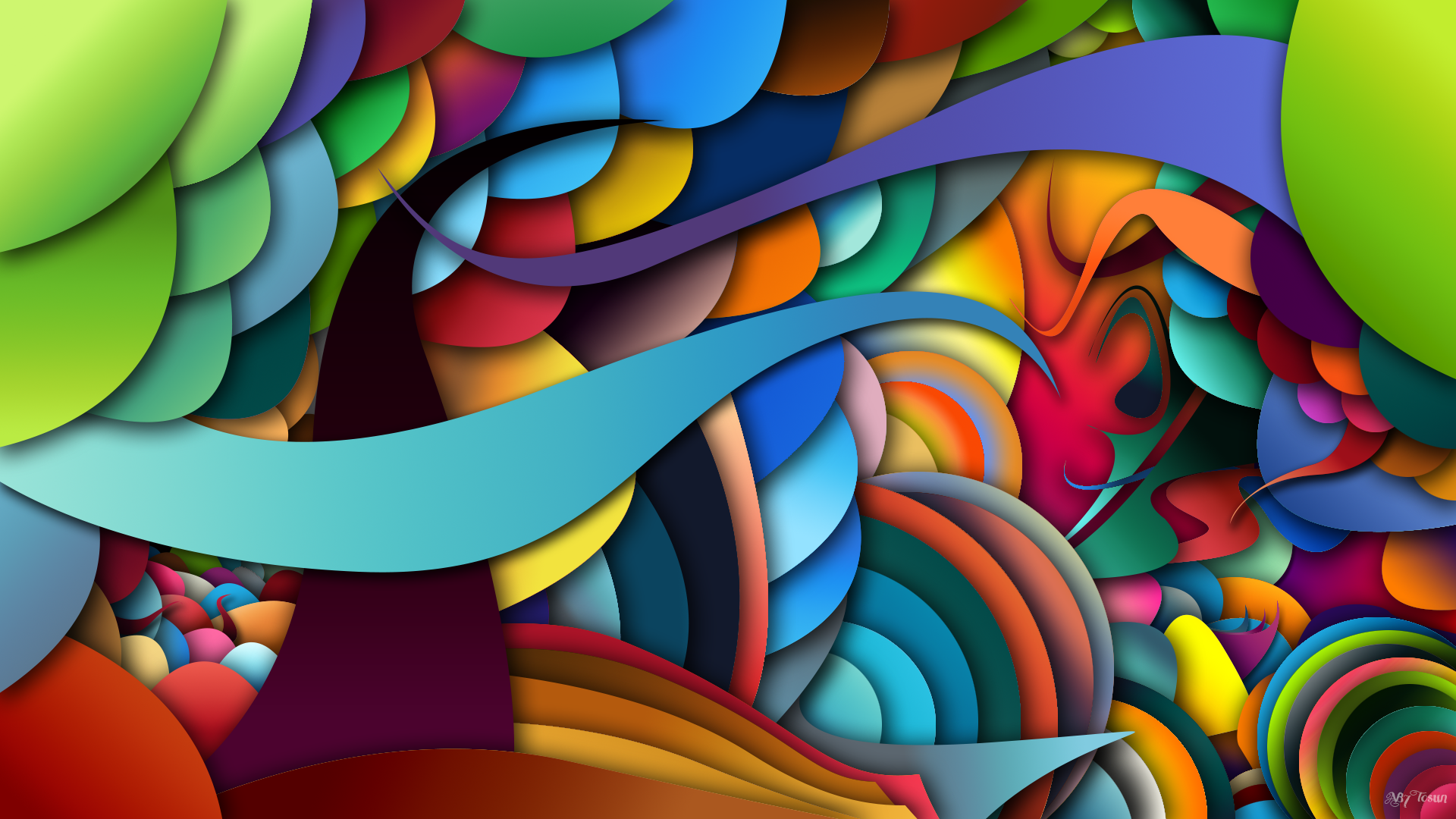 Download Colorful Shapes Abstract Colors HD Wallpaper | 1920x1080 ...