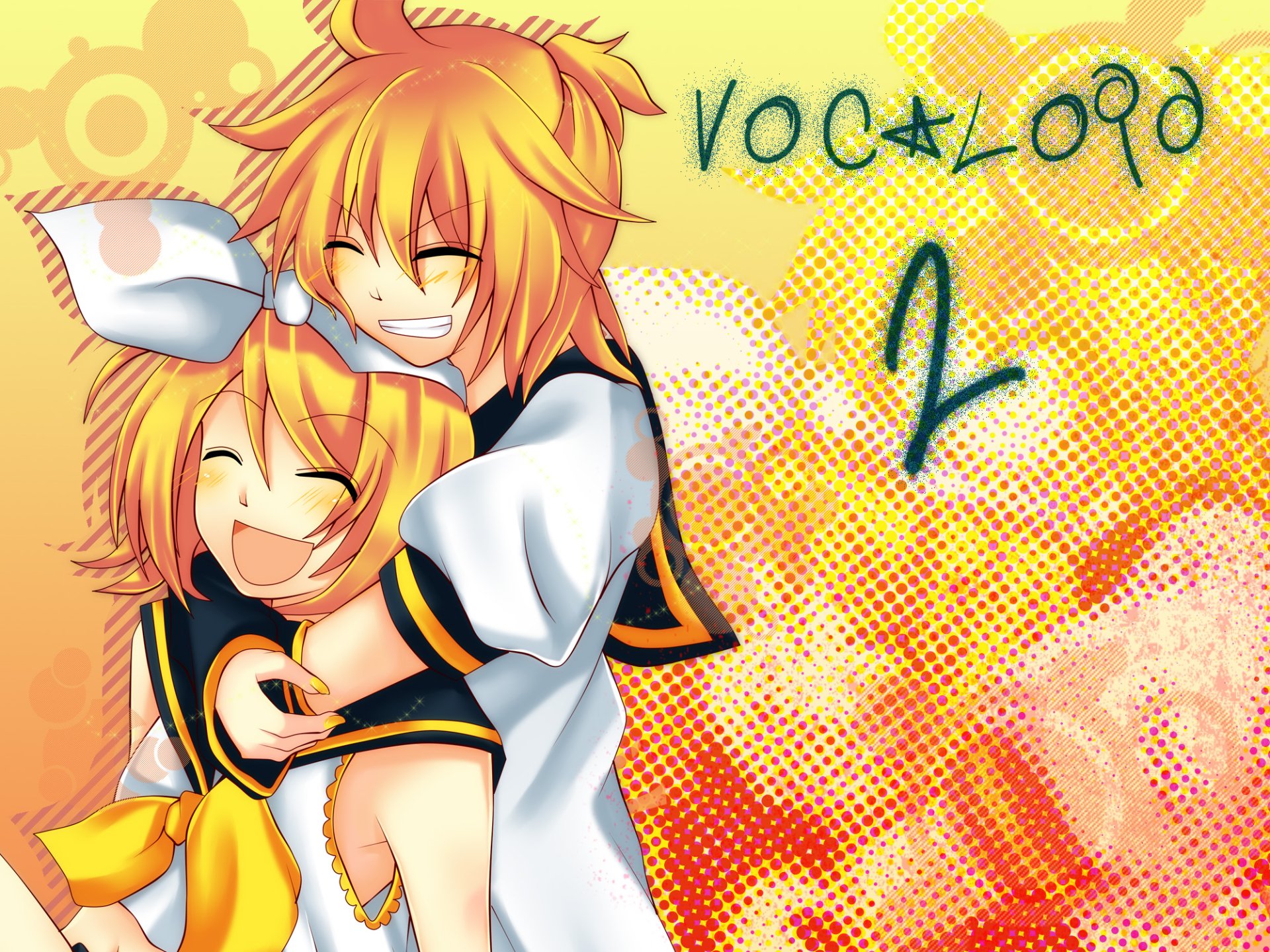 Download Len Kagamine Rin Kagamine Anime Vocaloid HD Wallpaper