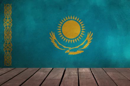 Flag Of Kazakhstan - Desktop Wallpapers, Phone Wallpaper, PFP, Gifs ...