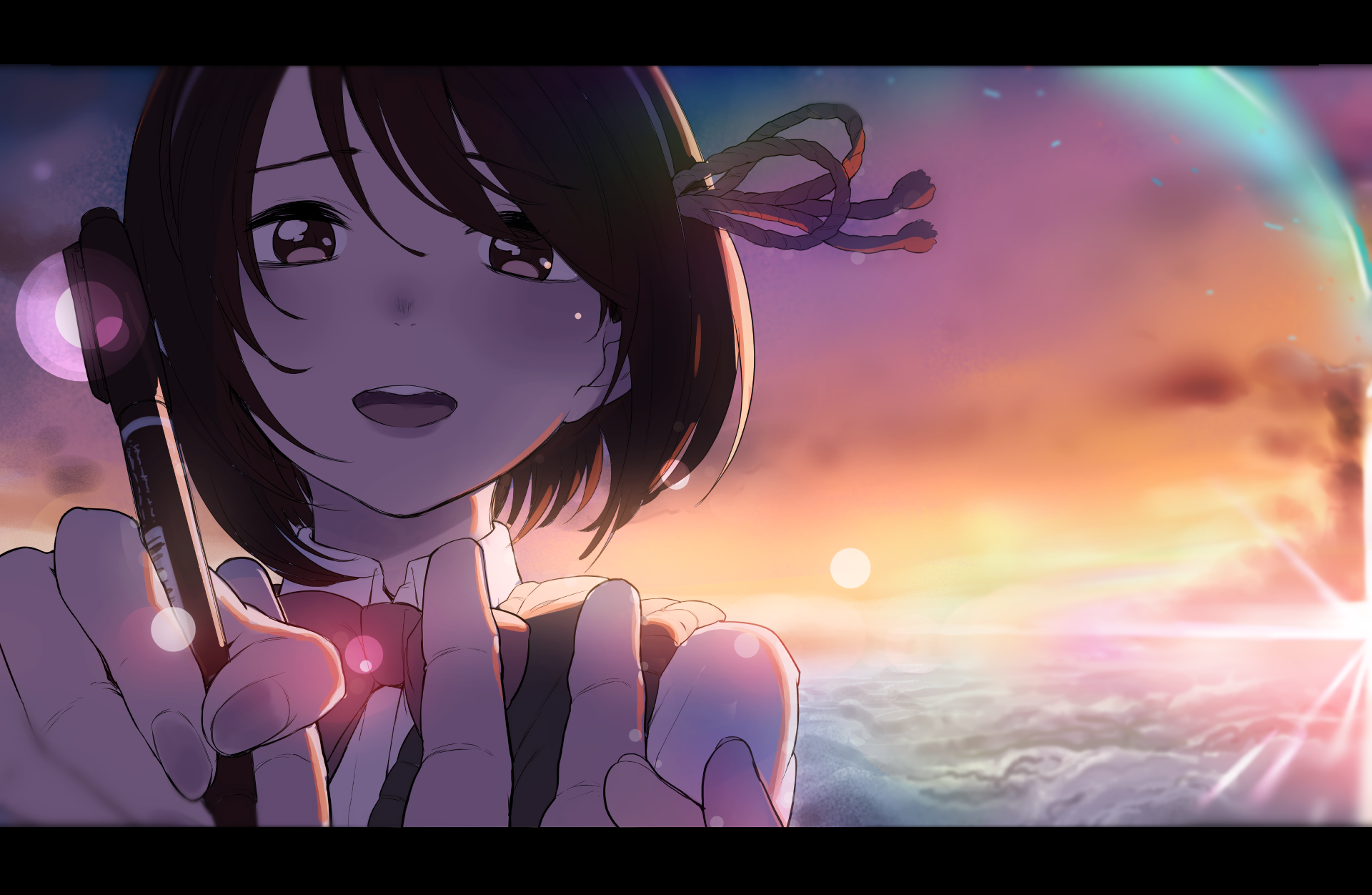 Your Name HD: Stunning Anime Sunset Wallpaper | 1920x1252 | Wallpaper Abyss