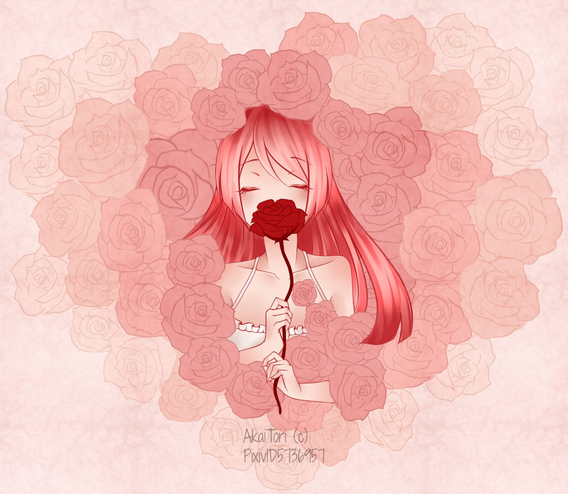 Download Namine Ritsu Anime Utau HD Wallpaper by 赤い鳥