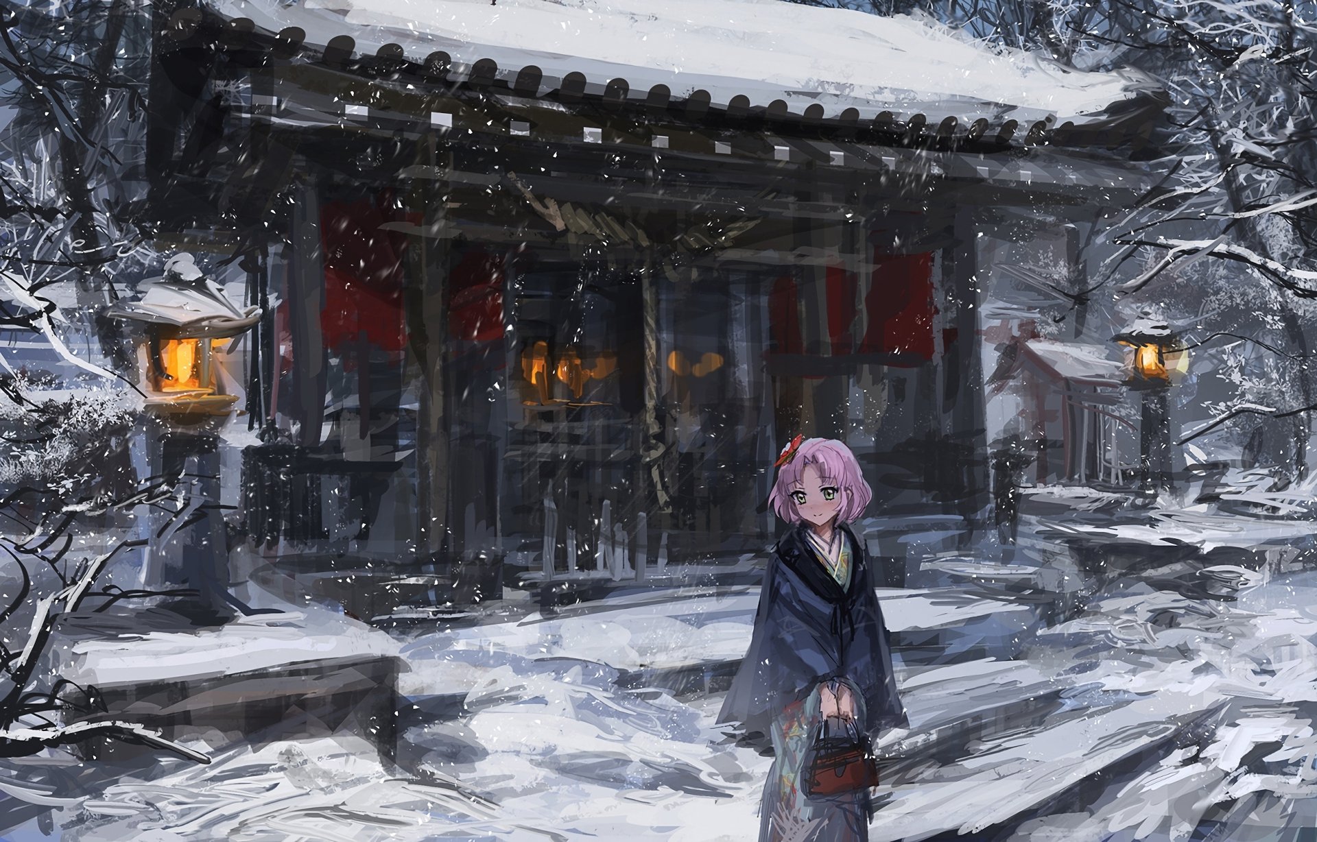 Aikatsu! Winter Snowfall HD Anime Wallpaper by _LM7_ | 1920x1228 ...