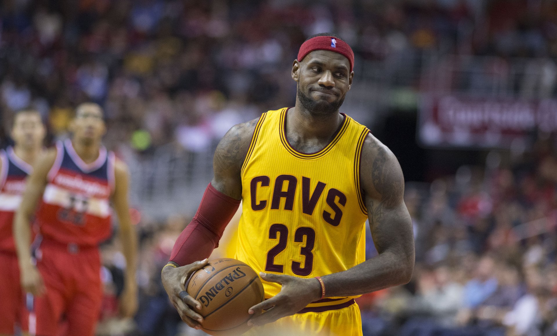 LeBron James in Action - HD Basketball Wallpaper