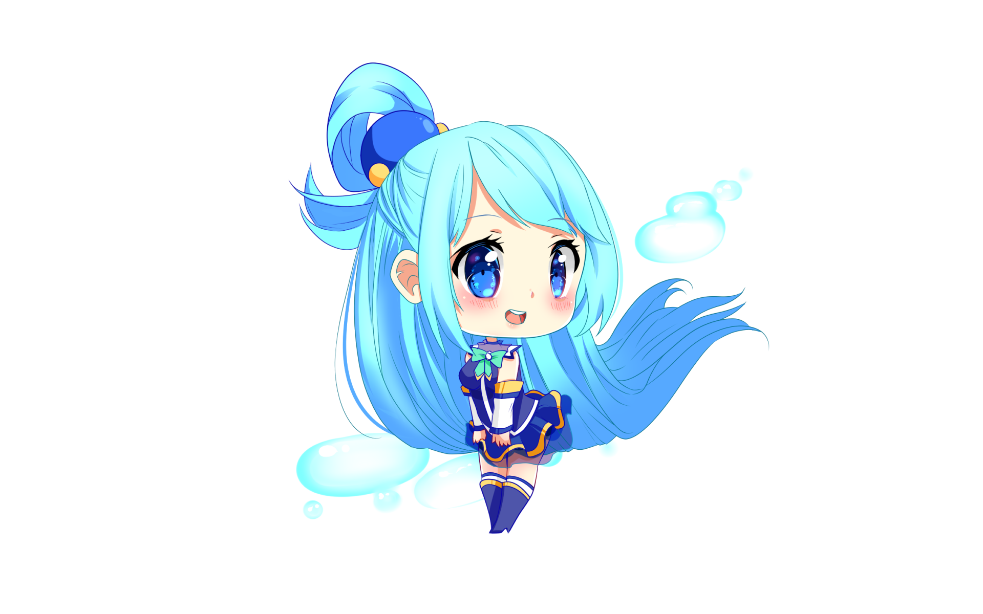 Aqua Chibi HD Wallpaper - KonoSuba Anime | 2560x1600 | Wallpaper Abyss