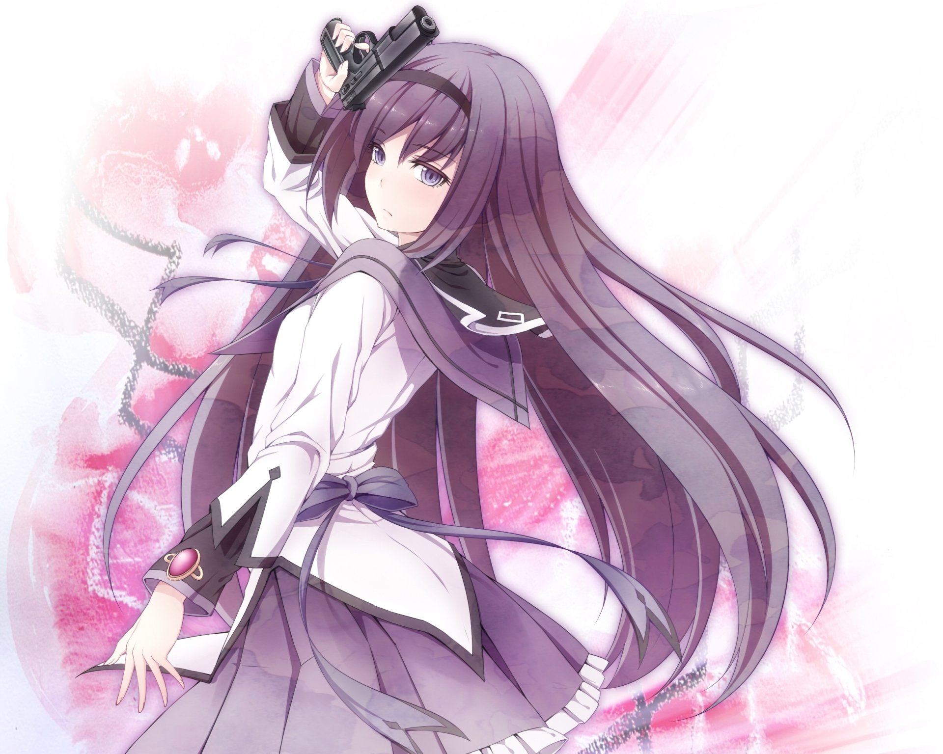 HD Homura Akemi Anime Wallpaper | Puella Magi Madoka Magica Spotlight ...