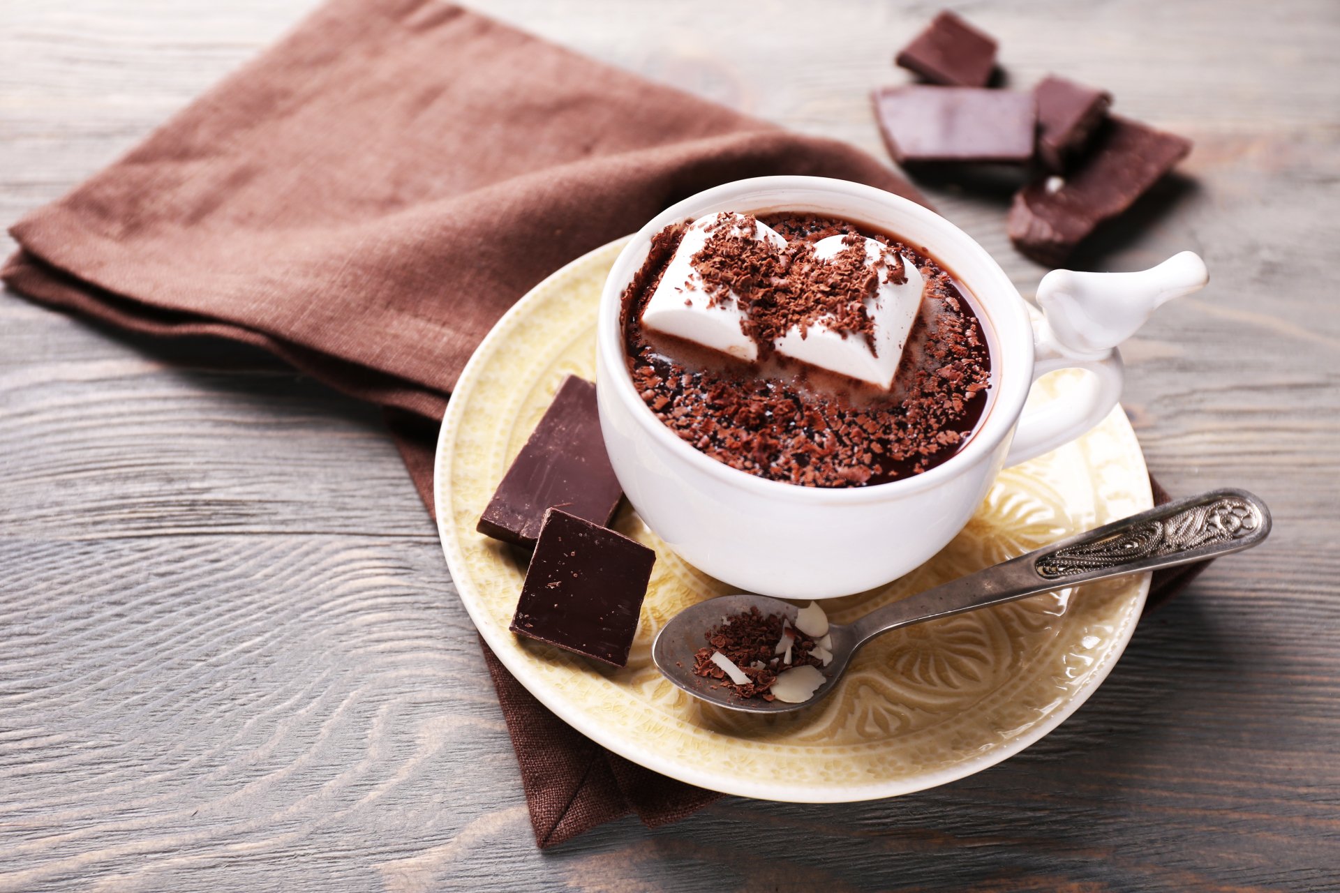 Decadent 4K Hot Chocolate Delight in a Cozy Cup | 5472x3648 | Wallpaper ...