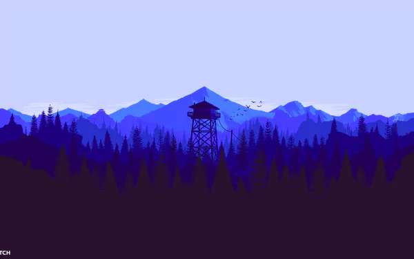 Firewatch 4K Ultra HD Tower Wallpaper by Campo Santo