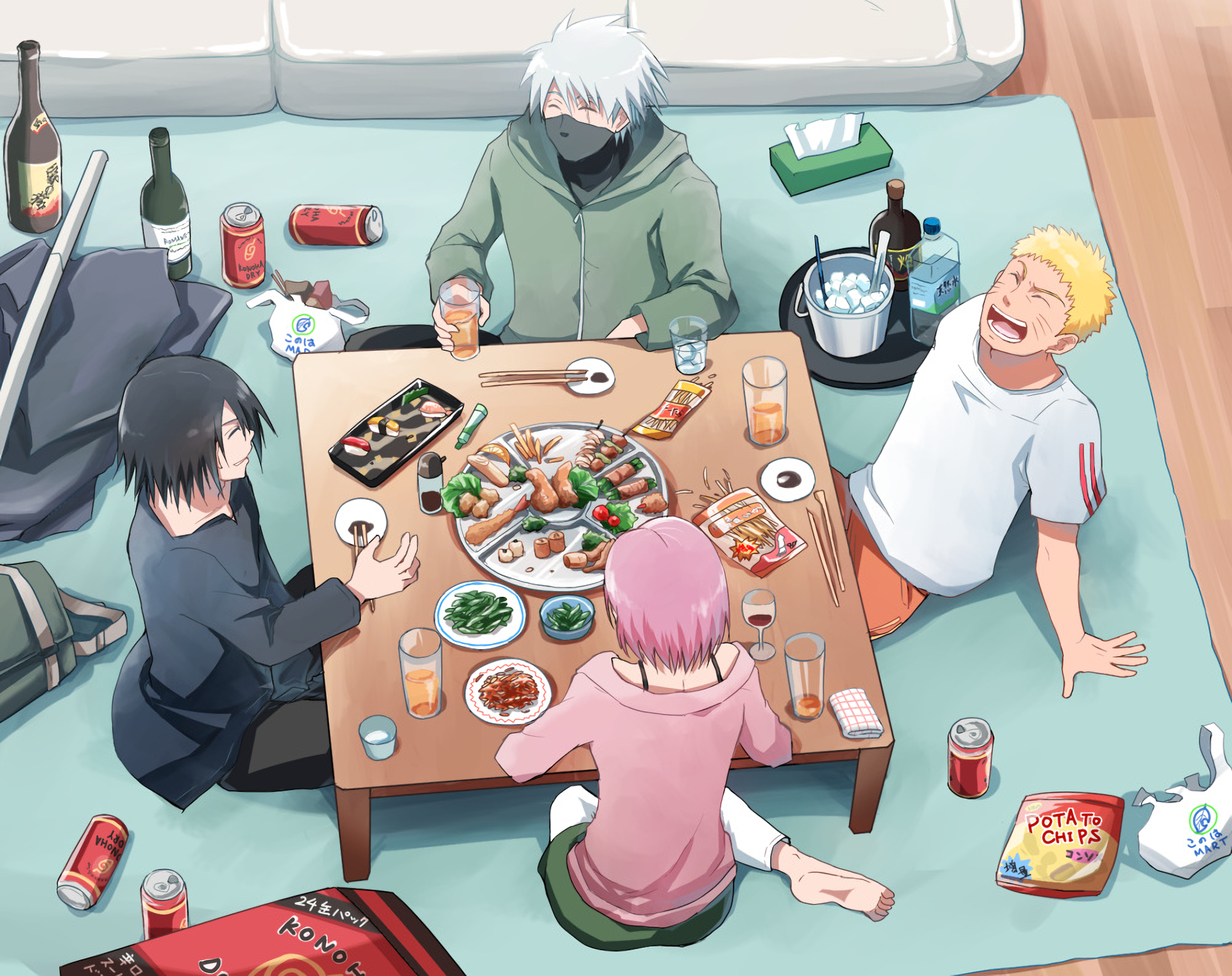 Team 7 Anime Reunion - HD Naruto Wallpaper | 1920x1522 | Wallpaper Abyss