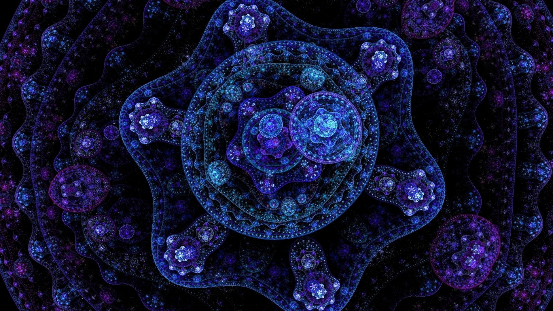 Download Blue Abstract Fractal Abstract Blue HD Wallpaper