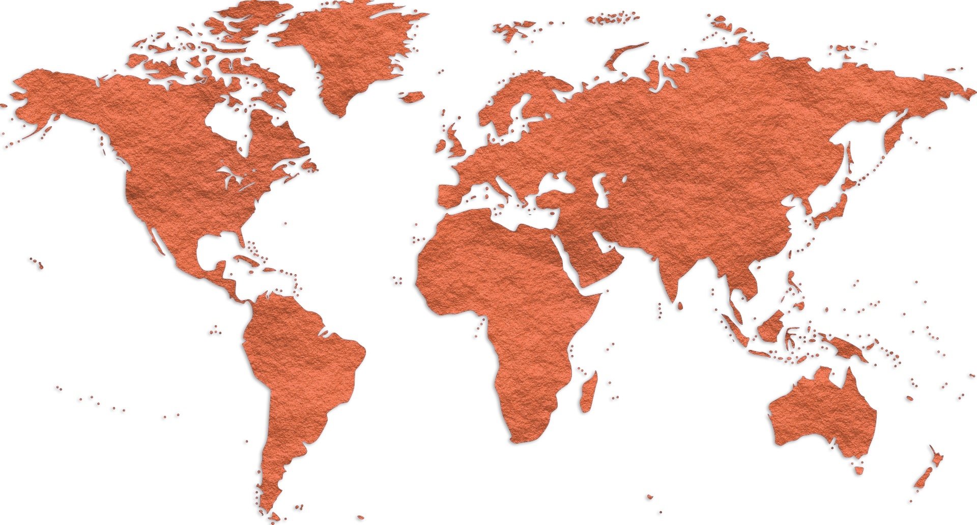 Orange Textured World Map HD Wallpaper