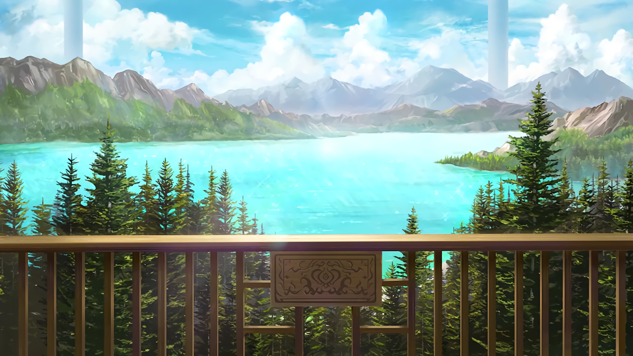 Sword Art Online Scenic Lake HD Wallpaper