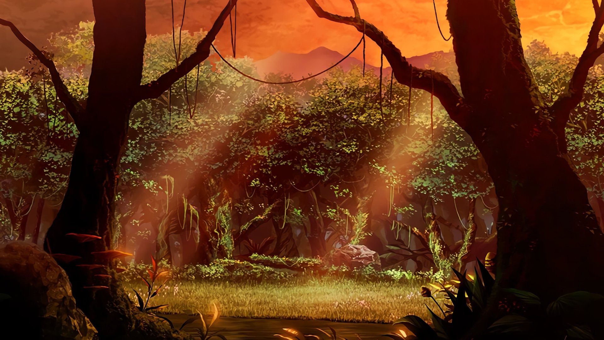 Epic Anime Forest Scene | Sword Art Online HD Wallpaper | 2048x1152 ...