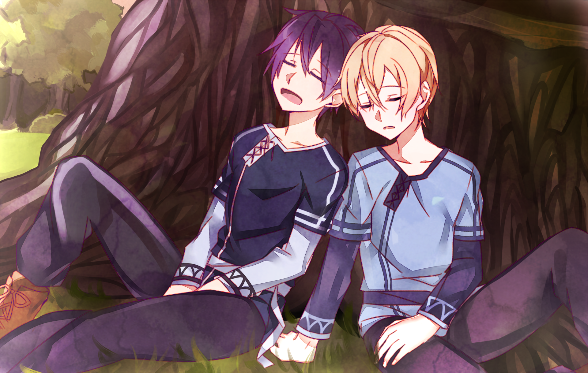 Eugeo & Kirito: Serene Moments - HD Wallpaper from Sword Art Online