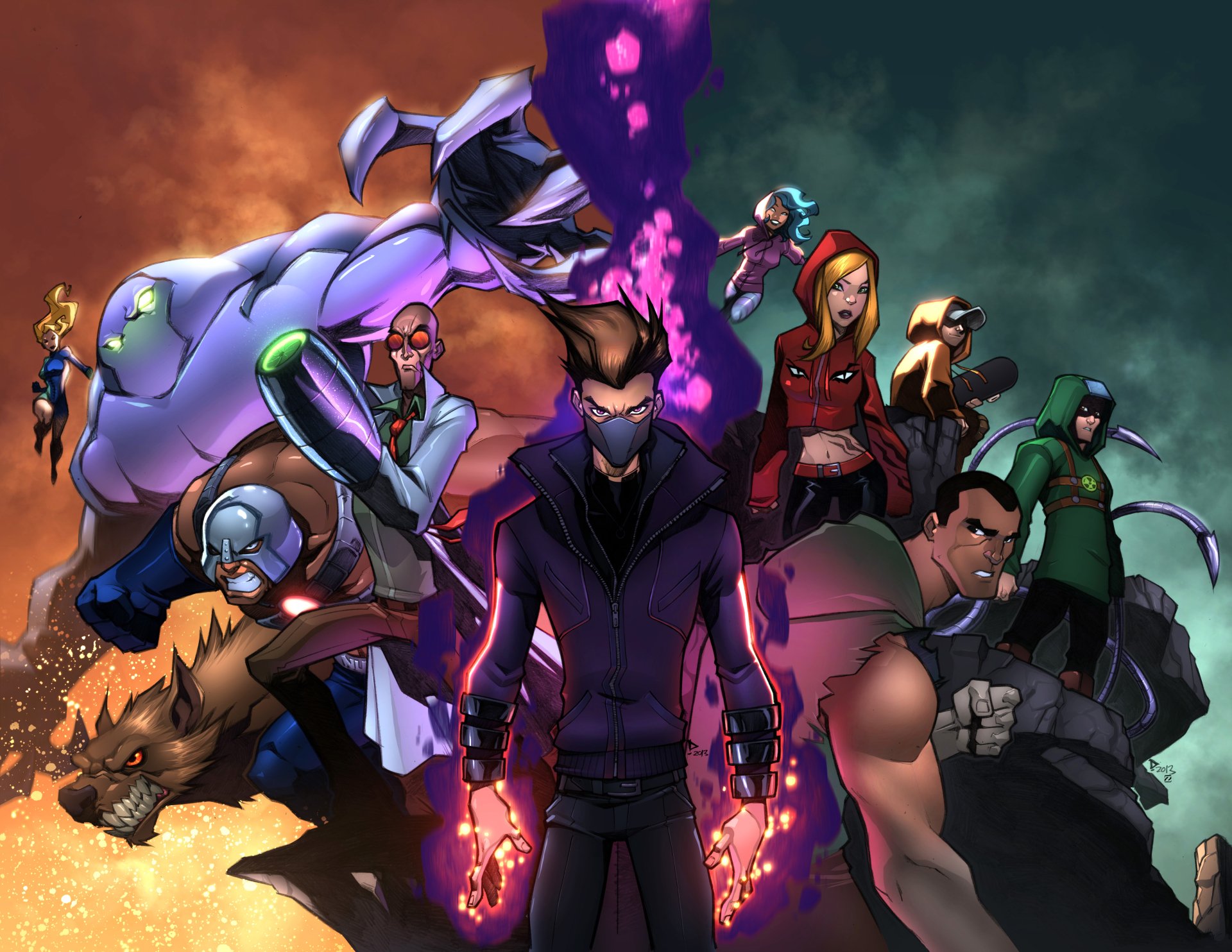 Download Comic Mutant Chasers 4k Ultra HD Wallpaper by Ander Zarate