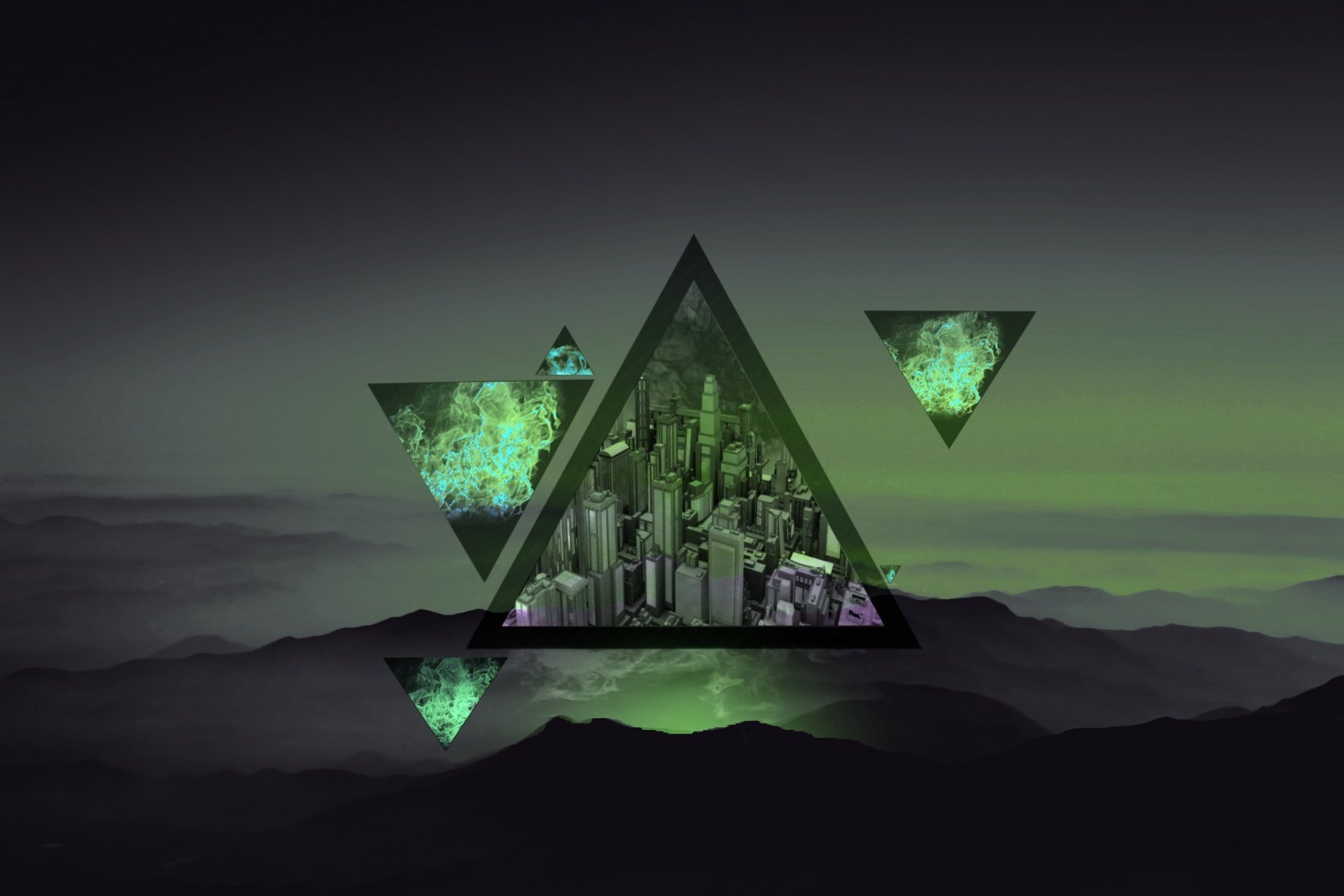 Download Artistic Polyscape HD Wallpaper