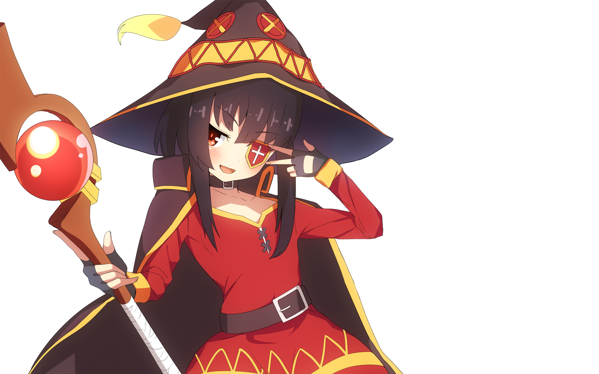 Megumin HD Wallpaper – KonoSuba’s Explosive Magic Wonder