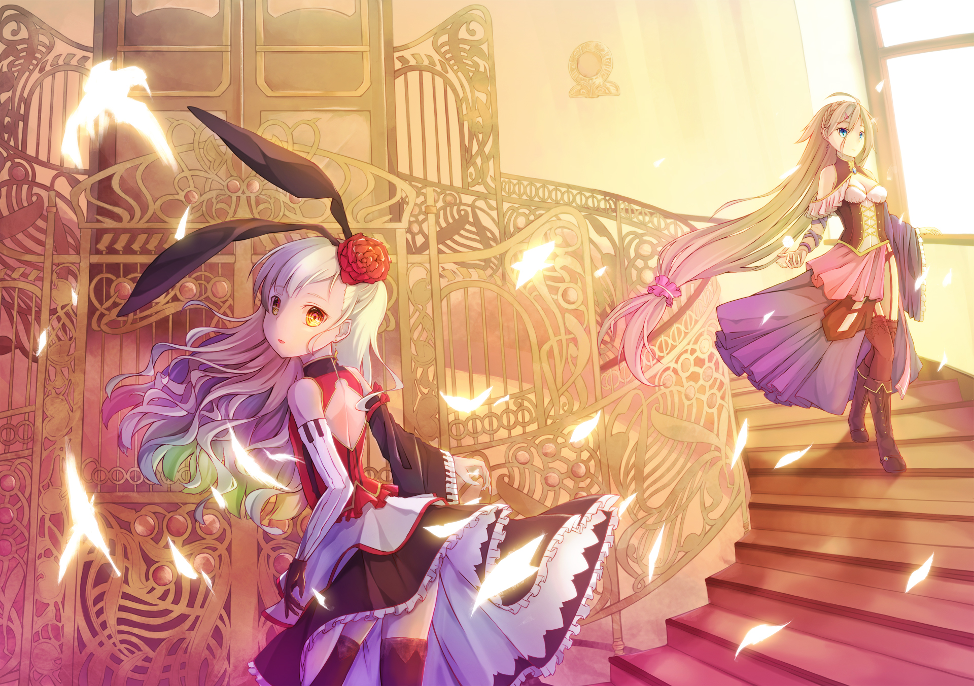 Vibrant Vocaloid Duo: Mayu & IA Anime HD Wallpaper Showcase