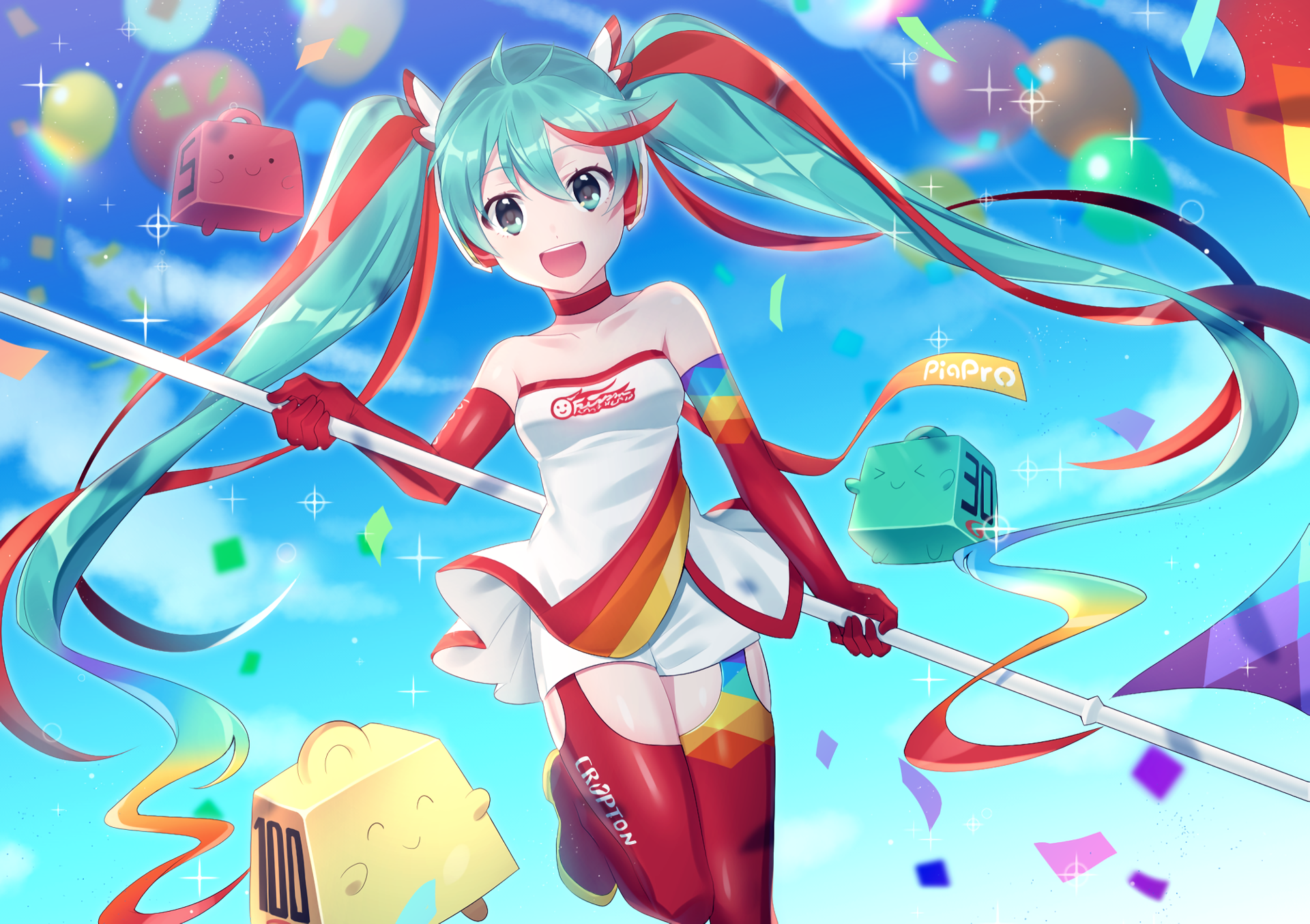 Hatsune Miku HD: Vibrant Vocaloid Anime Celebration Wallpaper by ...
