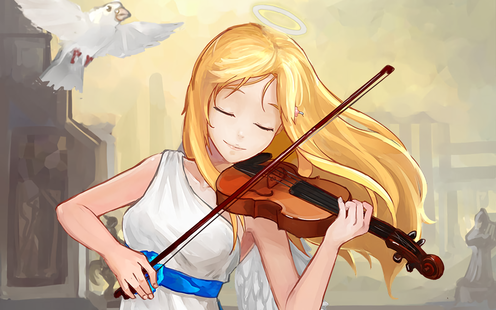 Anime Your Lie in April HD Wallpaper