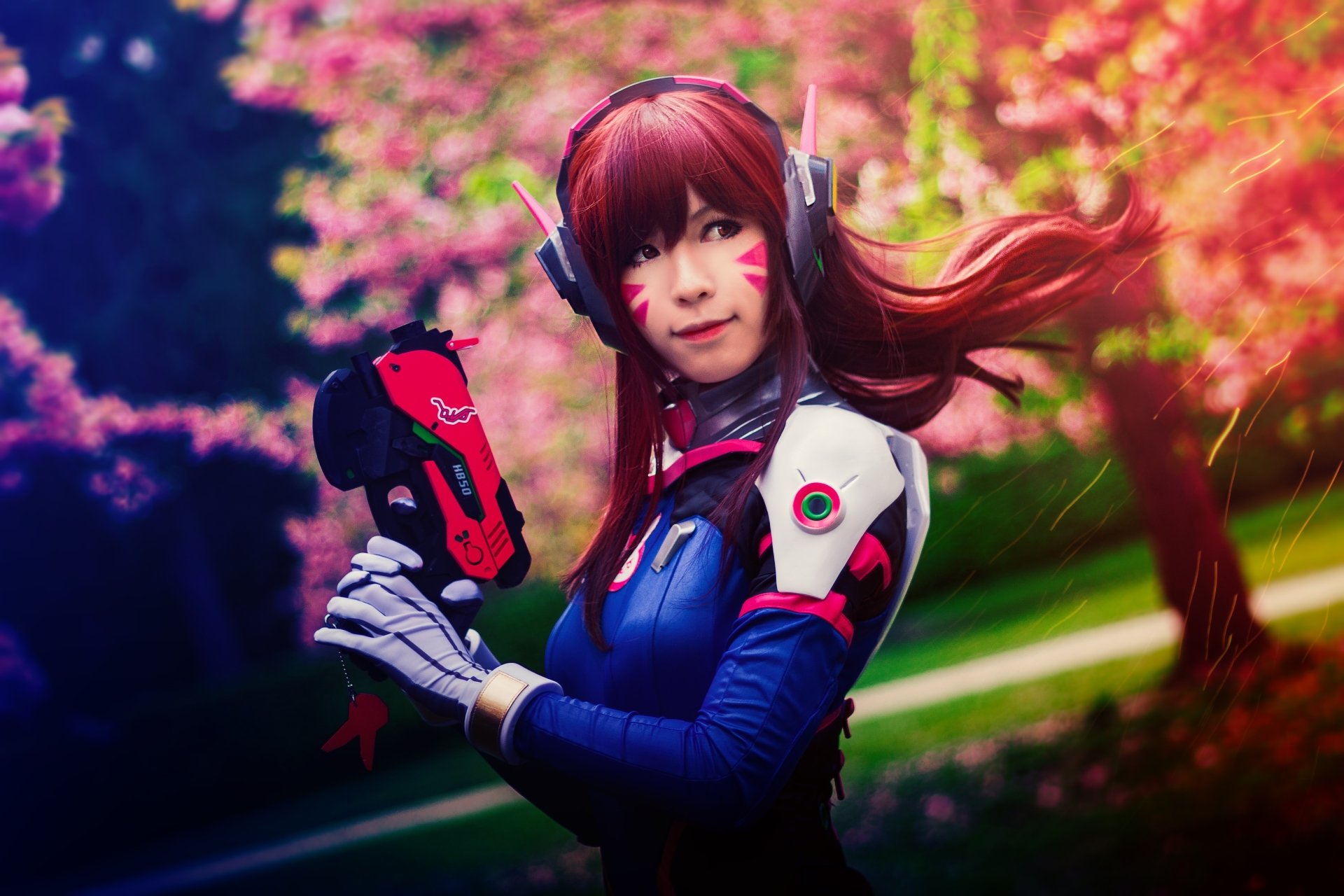 Download Red Hair Overwatch D.Va (Overwatch) Woman Cosplay 4k Ultra HD ...