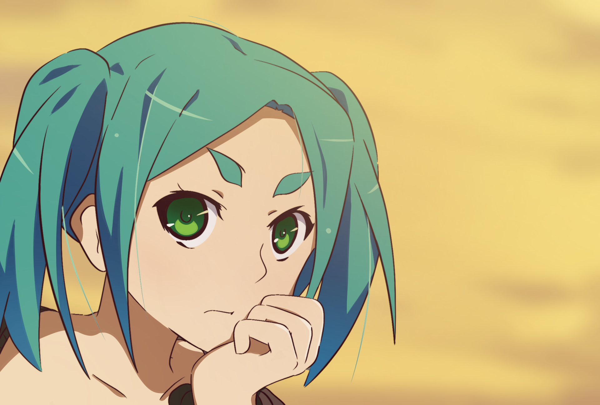 Yotsugi Ononoki HD Wallpaper – Monogatari Series Anime Portrait