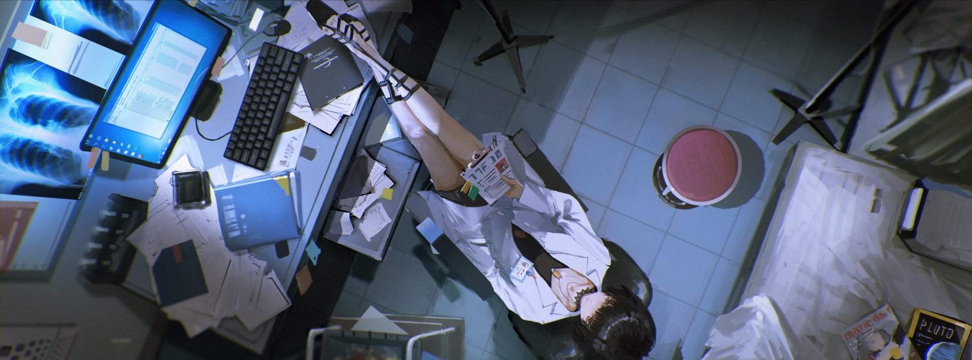 Persona 5: Relaxed Study - HD Wallpaper