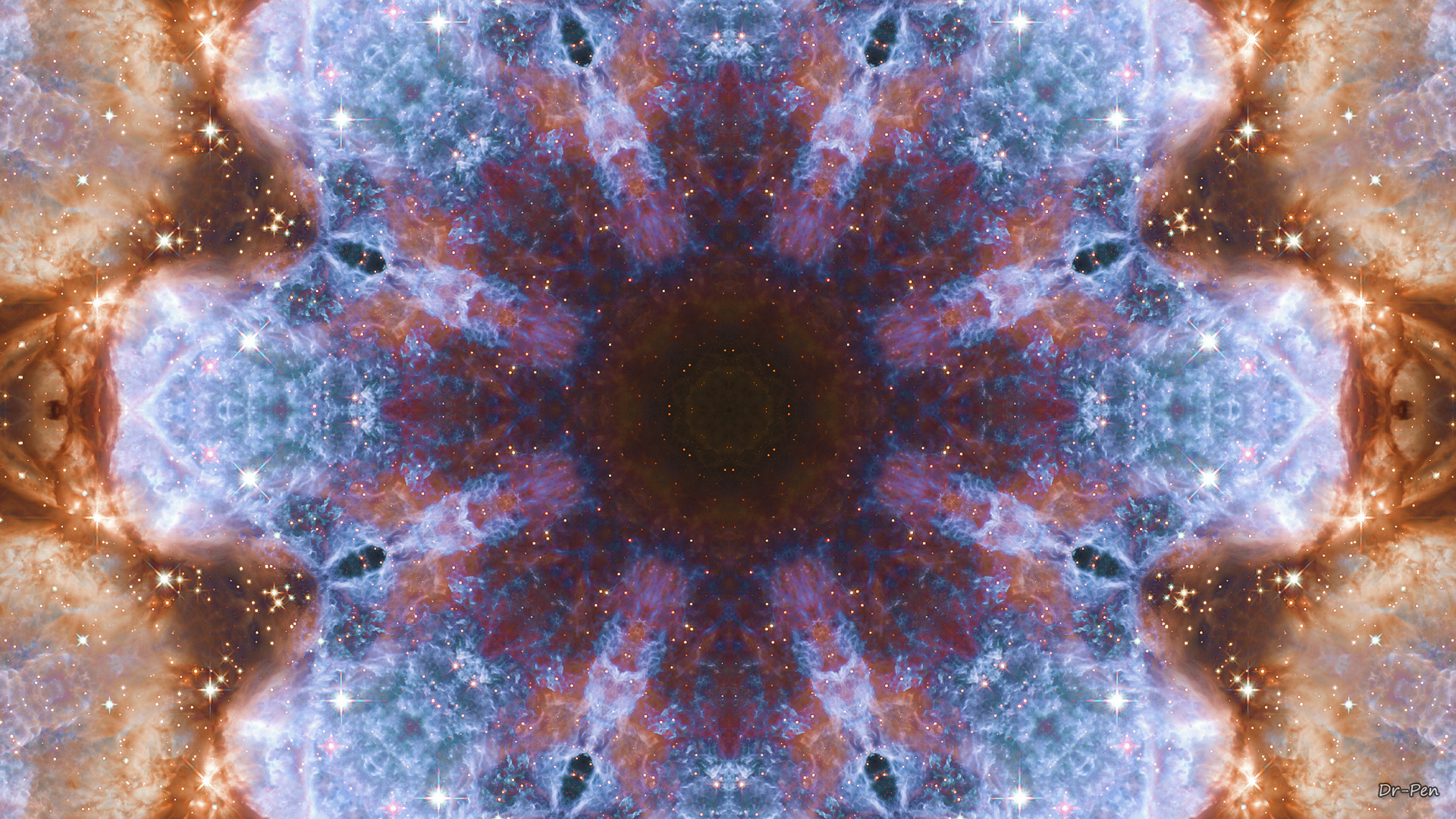Space Mandala No15 - Wallpaper by Dr-Pen
