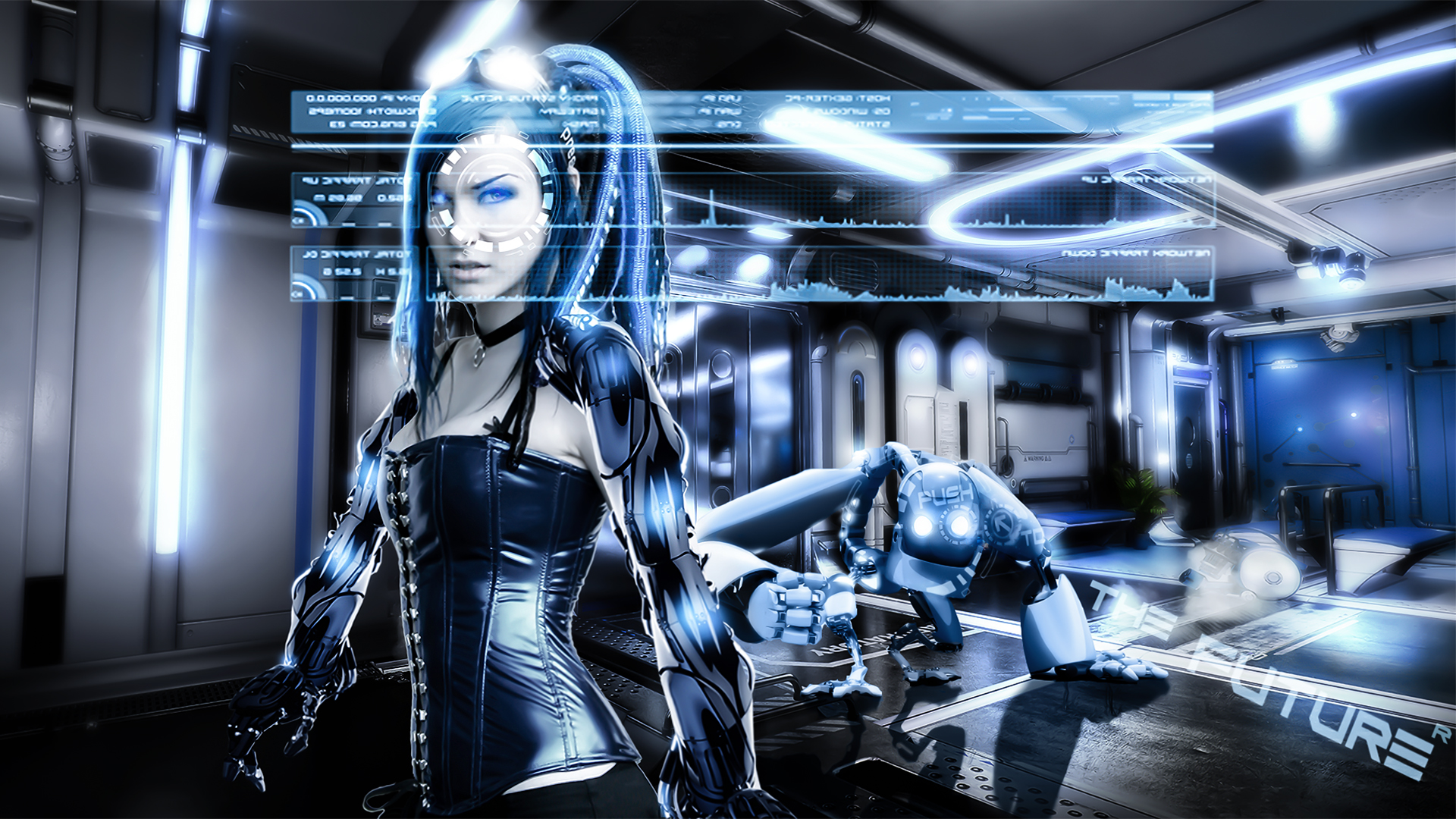 Download Design Manipulation Sci Fi Cyborg HD Wallpaper by waqas57