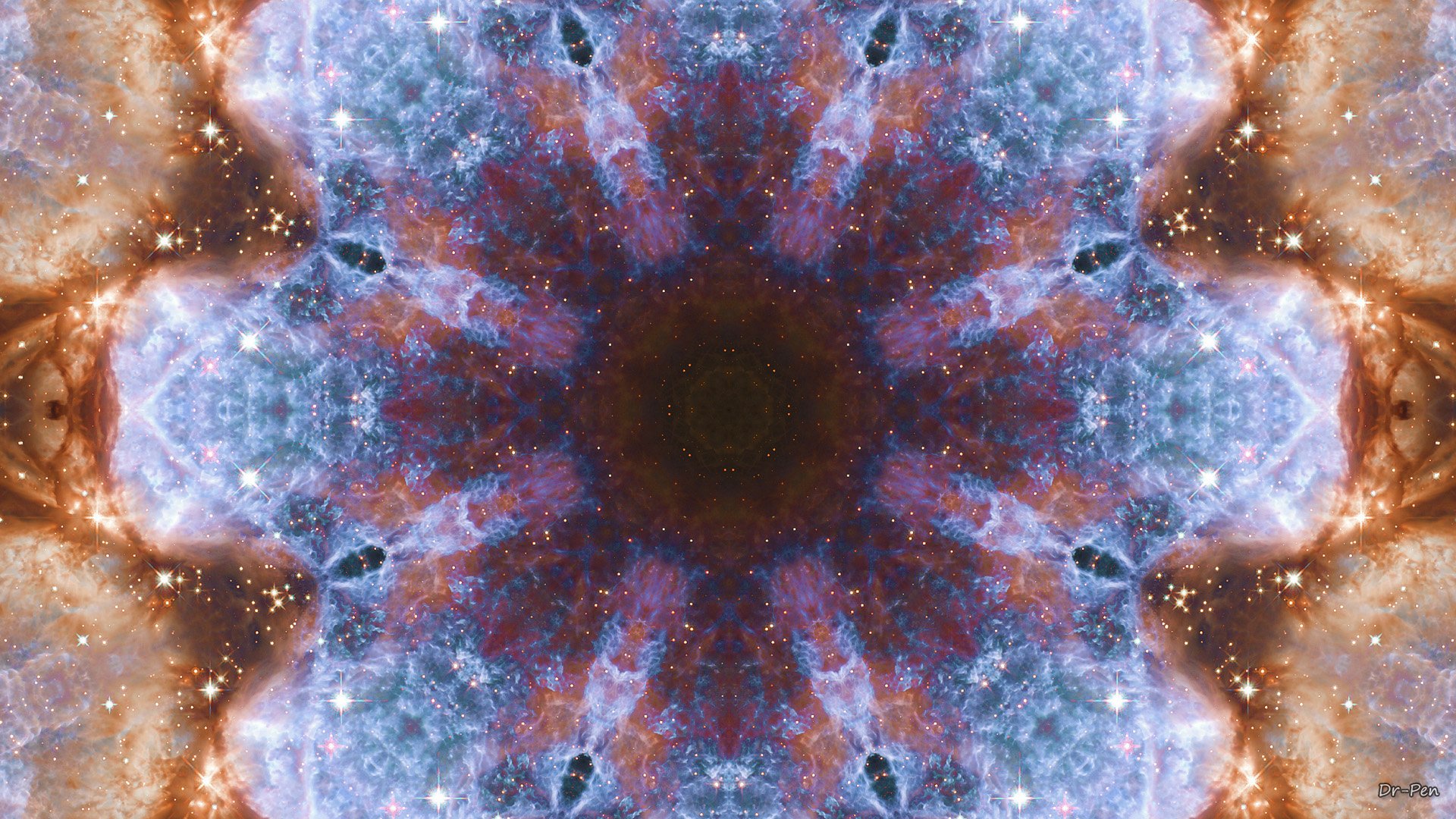 Space Mandala No15 - Wallpaper by Dr-Pen