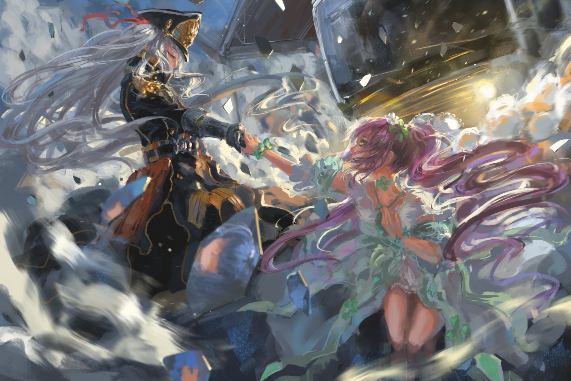Re:Creators Mamika Kirameki & Gunpuku no Himegimi HD Wallpaper